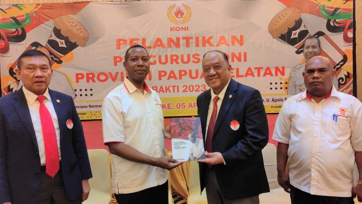 Ketum KONI Pusat Mengukuhkan dan Melantik KONI Papua Selatan, KONI Provinsi di Indonesia ke-38 ...
